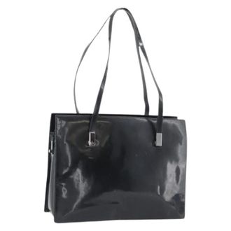 Gucci Pre-owned Vintage Lack Leder Handtasche - - Pre-owned - Damen - Schwarzk - ONE SIZE