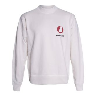 Murphy & Nye Homme, Sweatshirts et sweats &agrave; capuche, Blanc, Taille: M SweaT-shirt ras du cou