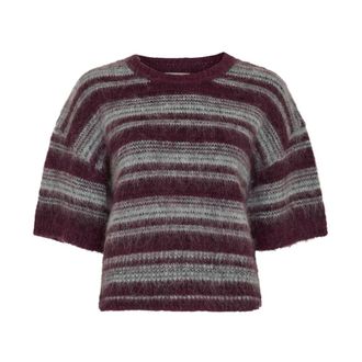 Moss Copenhagen Lycie 2/4 Pullover STP - - Knitwear - Damen - Lila - XS/S