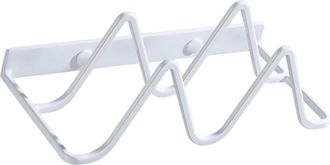 Angoily Wandmontierter Wei&szlig;er Hausschuhhalter ohne Bohren aus Leichtem Material Badezimmer Schuhregal mit Hoher Tragf&auml;higkeit und Stabilem Stand