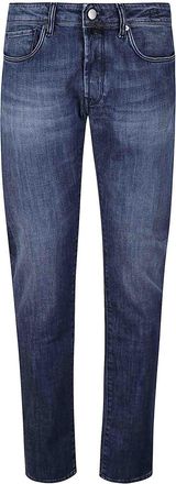Incotex Straight Leg Jeans - Jeansblau