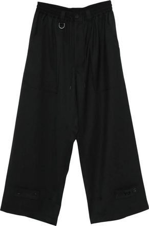 Yohji Yamamoto Homme, Pantalons, Noir, Taille: S SU WL PNT Black