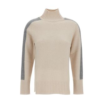 Lorena Antoniazzi Femme, Pulls, Beige, Taille: 34 FR Col roul