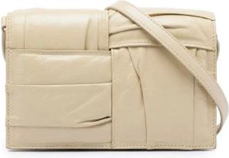 Bottega Veneta Pre-owned Sac bandouli&egrave;re en cuir tress&eacute; - Femme - Pre-owned - Beige - Taille: ONE Size