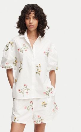 French Connection Hemd Cambria 729G7 Wei&szlig; Relaxed Fit