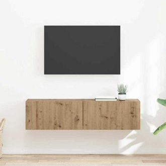 vidaXL vidaXL Meuble TV mural 2 pcs Ch&ecirc;ne artisan 60 x 31 x 29,5 cm