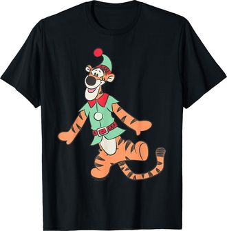 Disney Tigger Christmas Elf Winnie the Pooh Holiday T-Shirt