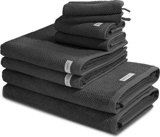 ROSS 8 teiliges Frottier-Set - Selection Bio-Baumwolle (2 X Wasch- 2 X G&auml;ste- 2 X Dusch- 2 X Handtuch im Set) - 540 g/m2 - Baumwolle - Frottee - saugstark 