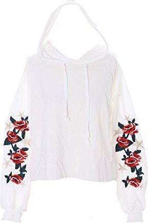 Kawaii-Story Sweat-shirt - Manches longues - Femme Blanc Wei&szlig; Taille unique