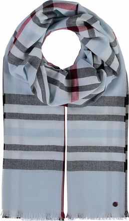 Fraas Schal 60 x 200 cm - Made in Germany - Stola festlich - Aus reinem Polyacryl - XXL Schal kariert für Damen