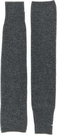 Nude Wool-Blend Arm Warmers Gloves - Anthracite Grey