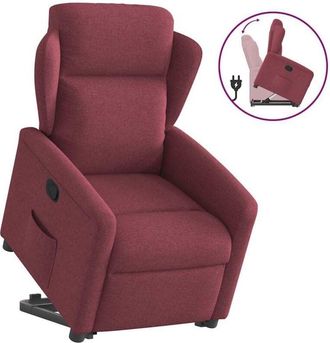 vidaXL Fauteuil inclinable rouge bordeaux tissu Vidaxl