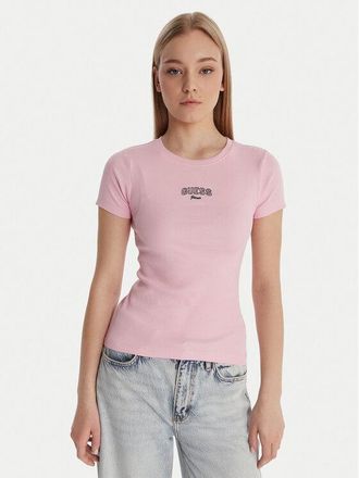 Guess T-Shirt W6RP21 KA0H1 Rosa Slim Fit