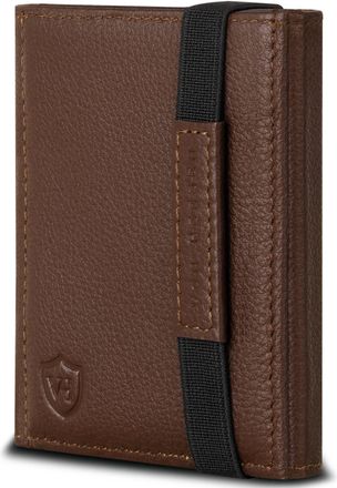 Von Heesen Slim Wallet mit RFID Schutz - Geldb&ouml;rse Herren klein - Mini Geldbeutel Damen Portmonee - Kartenetui Echtleder Karten Portemonnaie - Leder Kreditkarten