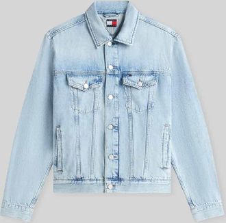Tommy Jeans Regular Fit Jeansjacke aus reiner Baumwolle mit Logo-Patch