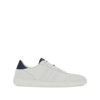 Ferragamo Wei&szlig;e Leder-Sneakers mit gepr&auml;gtem Logo - - Shoes - Herren - Wei&szlig; - 39 1/2 EU