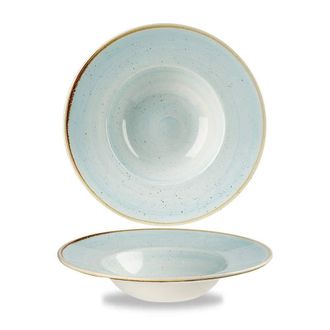 Churchill Stonecast -Wide Rim Bowl Pastateller- Ø24cm, Farbe wählbar (Duck Egg Blue)