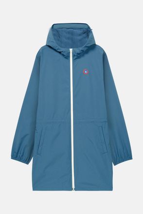 Flotte Regenjacke Pompidou Hellblau Orage Gef&uuml;ttert Parka