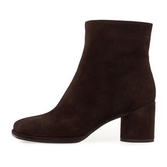 Cesare Gaspari Bottines &agrave; plateforme en daim - Femme - Chaussures - Brun - Taille: 38 EU