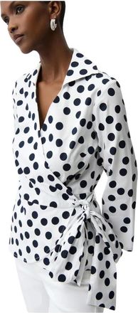 Joseph Ribkoff Femme, Blouses et Chemises, Blanc, Taille: 46 FR Joseph Ribkoff 261118 Longsleeves Wit 261118