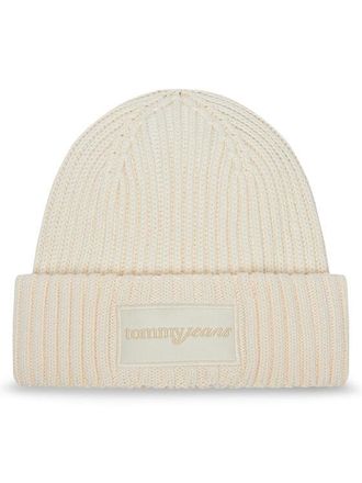 Tommy Jeans M&uuml;tze Script AW0AW17909 Creme