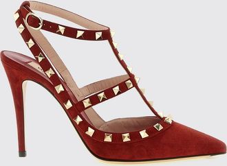 Valentino Garavani Escarpins slingback Rockstud en daim avec talon aiguille