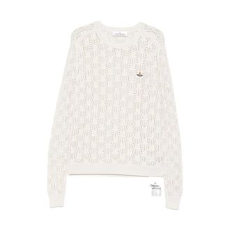 Vivienne Westwood Pullover mit Logo-Detail - - Knitwear - Herren - Beige - M
