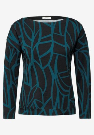 Cecil Langarmshirt Shirt mit Kn&ouml;pfen (1-tlg)