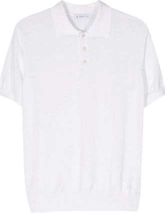 Manuel Ritz Homme, Tops, Blanc, Taille: 3XL Polo Chemises