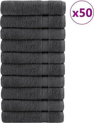 vidaXL Premium-Handtücher solund 50 Stk. Anthrazit 50x100 cm 600 g/m² - Vidaxl