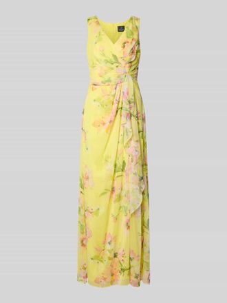Adrianna Papell Maxikleid in Wickel-Optik mit V-Ausschnitt