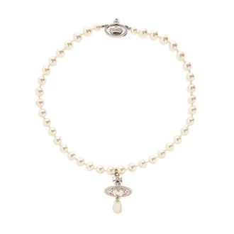 Vivienne Westwood Femme, Accessoires, Blanc, Taille: ONE Size Collier avec charme