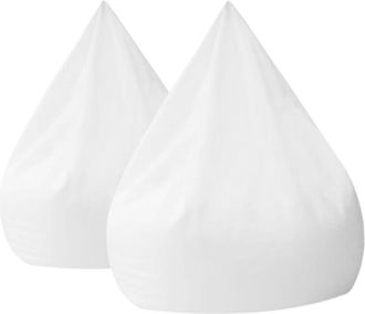 Valiclud 2 Stück Sitzsack Innenbezug aus Atmungsaktivem Mesh Stoff Waschbarer Lazy Sofa Liner Ersatzbezug Robust Pflegeleicht Langlebig für Komfortable Sitzsäc