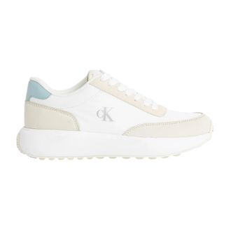 Calvin Klein Jeans Leder Damen Sneakers Fr&uuml;hling/Sommer Kollektion - - Shoes - Damen - Beige - 38 EU