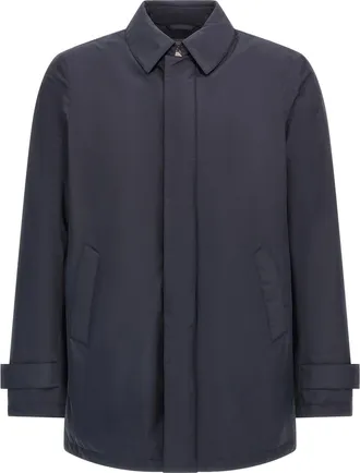 Herno Removable Hood Parka Coat - Navy