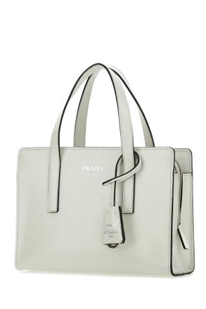 Prada Womens Ivory Leather Re-Edition 1995 Handbag Biancon Vitello Borse A Mano Bag