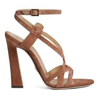 Dsquared2 Femme, Chaussures, Brun, Taille: 40 EU Talons en cuir marron