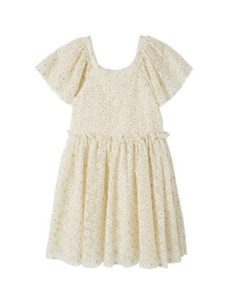 Vertbaudet Minikleid Festliches M&auml;dchen T&uuml;llkleid mit Stickerei