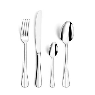 Amefa Ménagère 24 couverts de table pour 6 personnes - Daily Baguette - Acier inoxydable 18/0, Finition Brillante