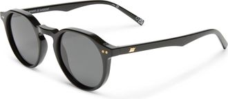 Le Specs GALAVANT BLACK - Polarisierte Sonnenbrille für Damen und Herren Runde Rahmenform mit hohem UV-Schutz LSP2452357