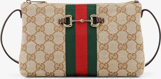 Gucci GG fabric crossbody with Nastro Web detail on the front - GUCCI - gender_Woman