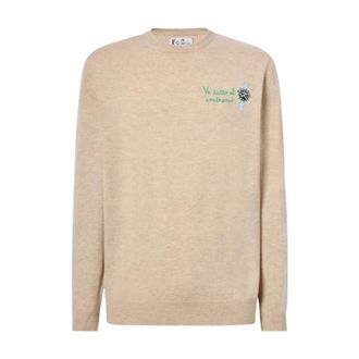 MC2 Saint Barth Rundhals-Strickware - - Knitwear - Herren - Beige - 2XL