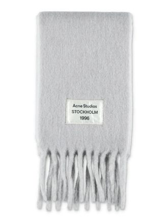 Acne Studios T&uuml;cher & Schals - Wool Scarf With Fringes - Gr. unisize - in Wei&szlig; - f&uuml;r Damen