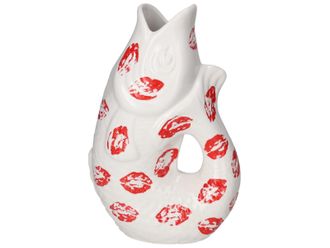 Giftcompany Monsieur Carafon, Fisch, Vase, S, Lips, wei&szlig;/rot 1,2 Liter