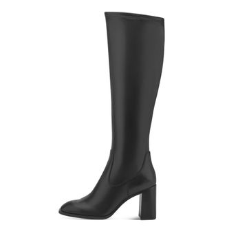 Tamaris Schwarze Blockabsatz-Stretch-Stiefel - - Shoes - Damen - Schwarzk - 41 EU