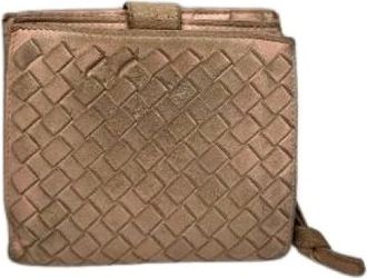 Bottega Veneta Portefeuille Vintage Intrecciato Pre-owned - Femme - Pre-owned - Rose - Taille: ONE Size