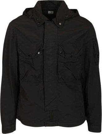 C.P. Company C.p. Company, Homme, Vestes, Noir, Taille: L Flatt Nylon Overshirt