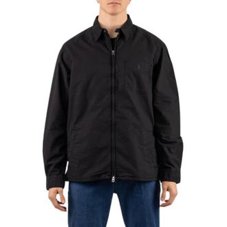 Ralph Lauren Homme, Vestes, Noir, Taille: XL Zip Pocket Shirt Jacket