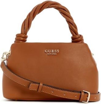 Guess Sansa Top Handle Crossbody Bag Cognac