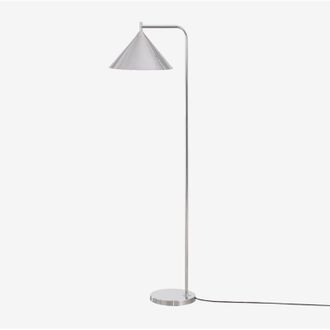 Sklum Lampadaire Cambrea en m&eacute;tal SKLUM Gris Chrom&eacute;